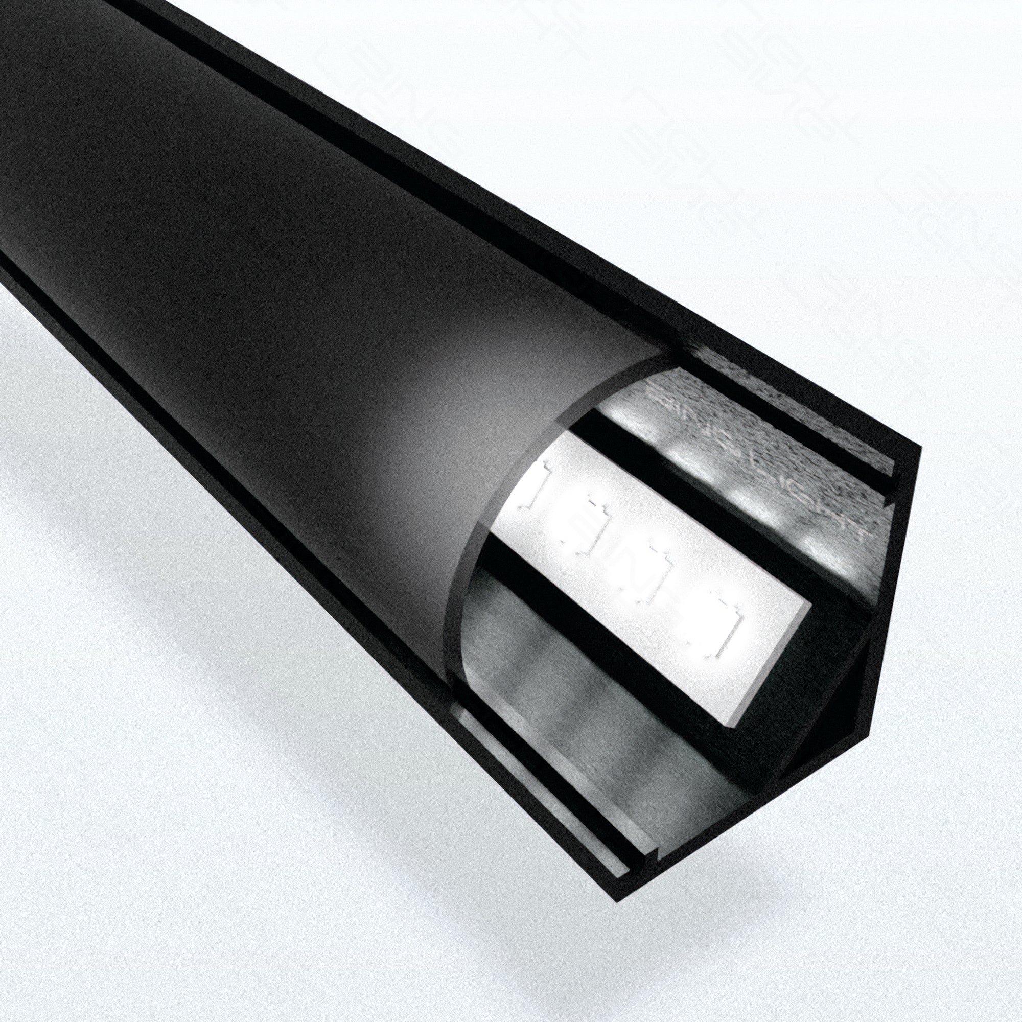 Black Corner Aluminium Channel 601BK – Bing Light